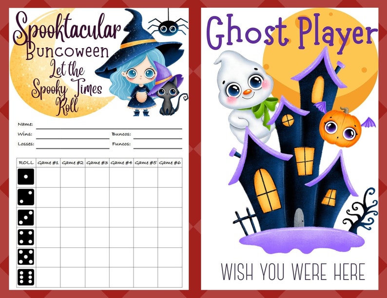 Spooktacular Buncoween Let the Spooky Times Roll Bunco Set - Etsy
