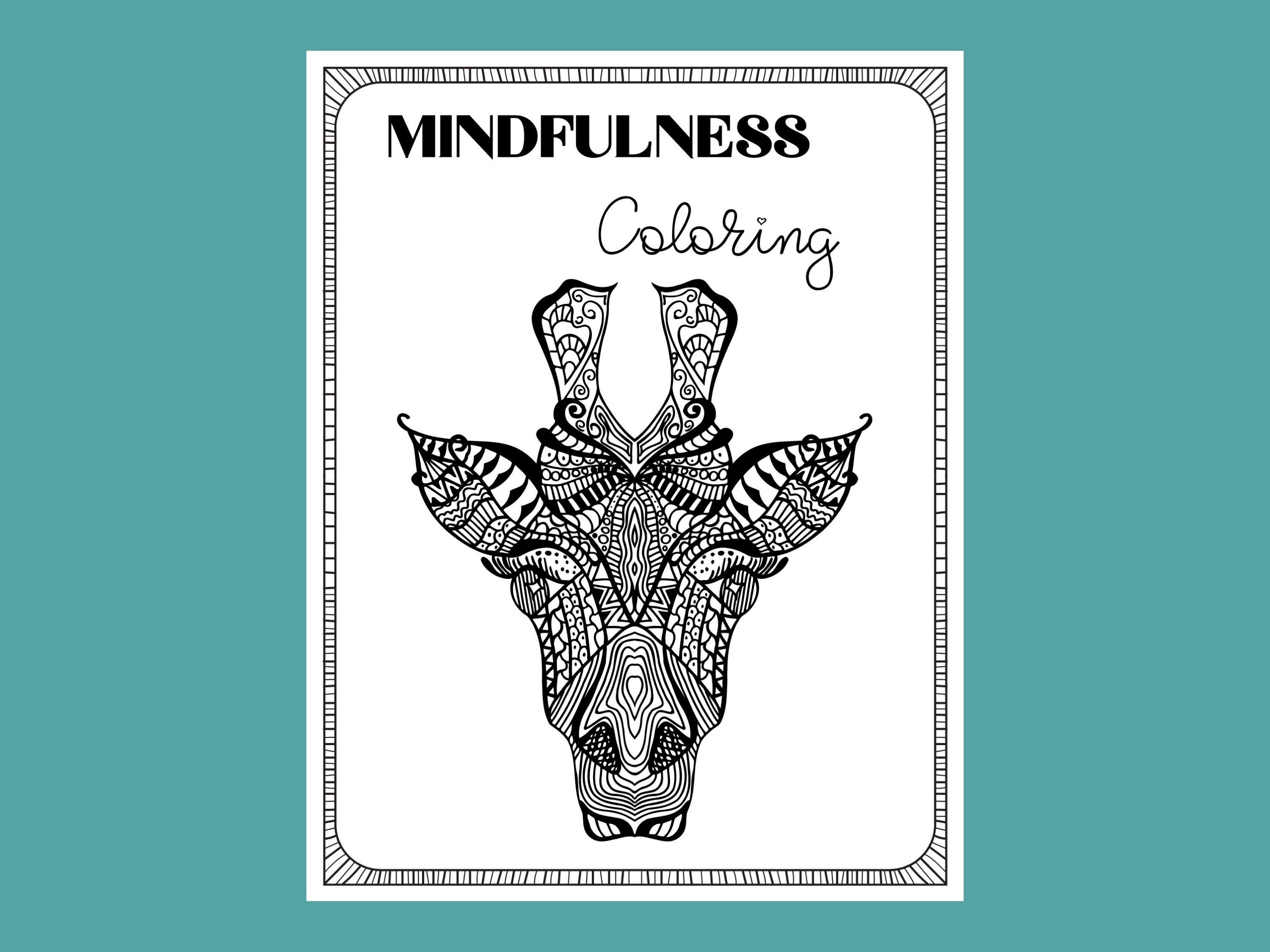 Mindfulness Coloring Pages - Etsy