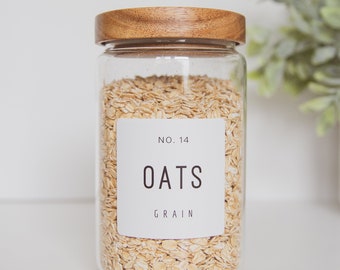 Custom Minimalist Pantry Labels | Pantry Labels | Custom Pantry Labels ...