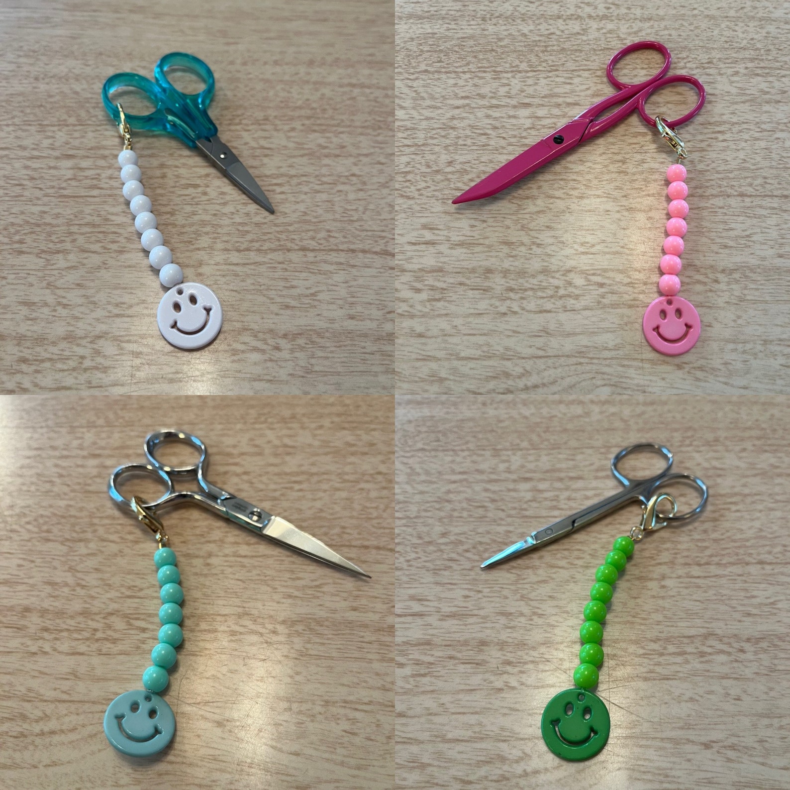 Smiley Face Scissor Fob - Etsy