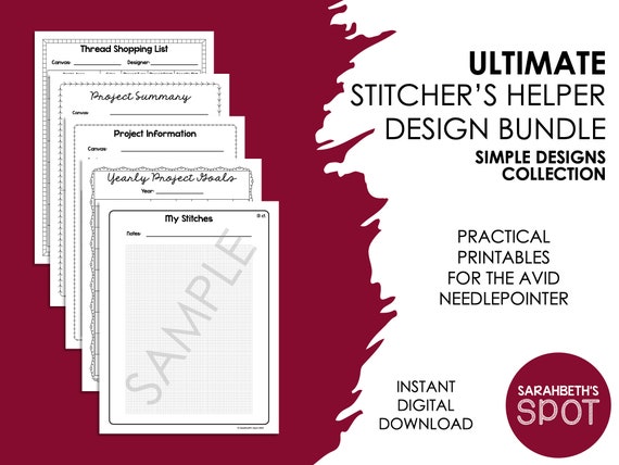 ULTIMATE Stitcher's Helper Design Bundle Simple Designs - Etsy