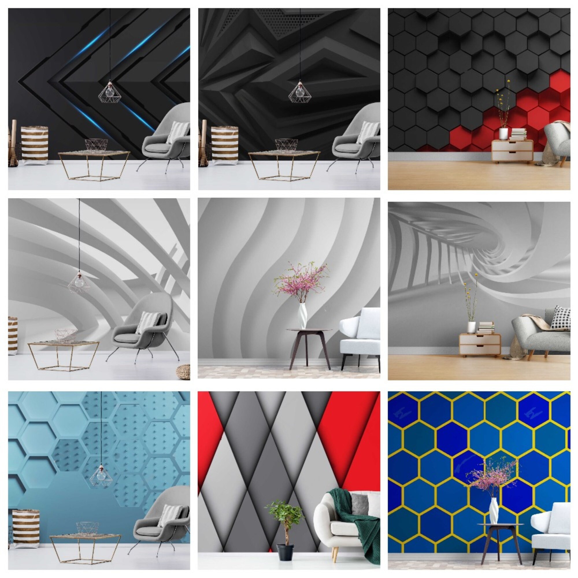 Customizable Realistic 3D Wallpaper: Peel and Stick Vinyl Wall ...