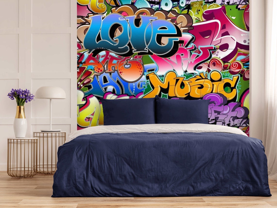 Modern Graffiti Wall Mural Graffiti Wallpaper Graffiti Photo Wall ...