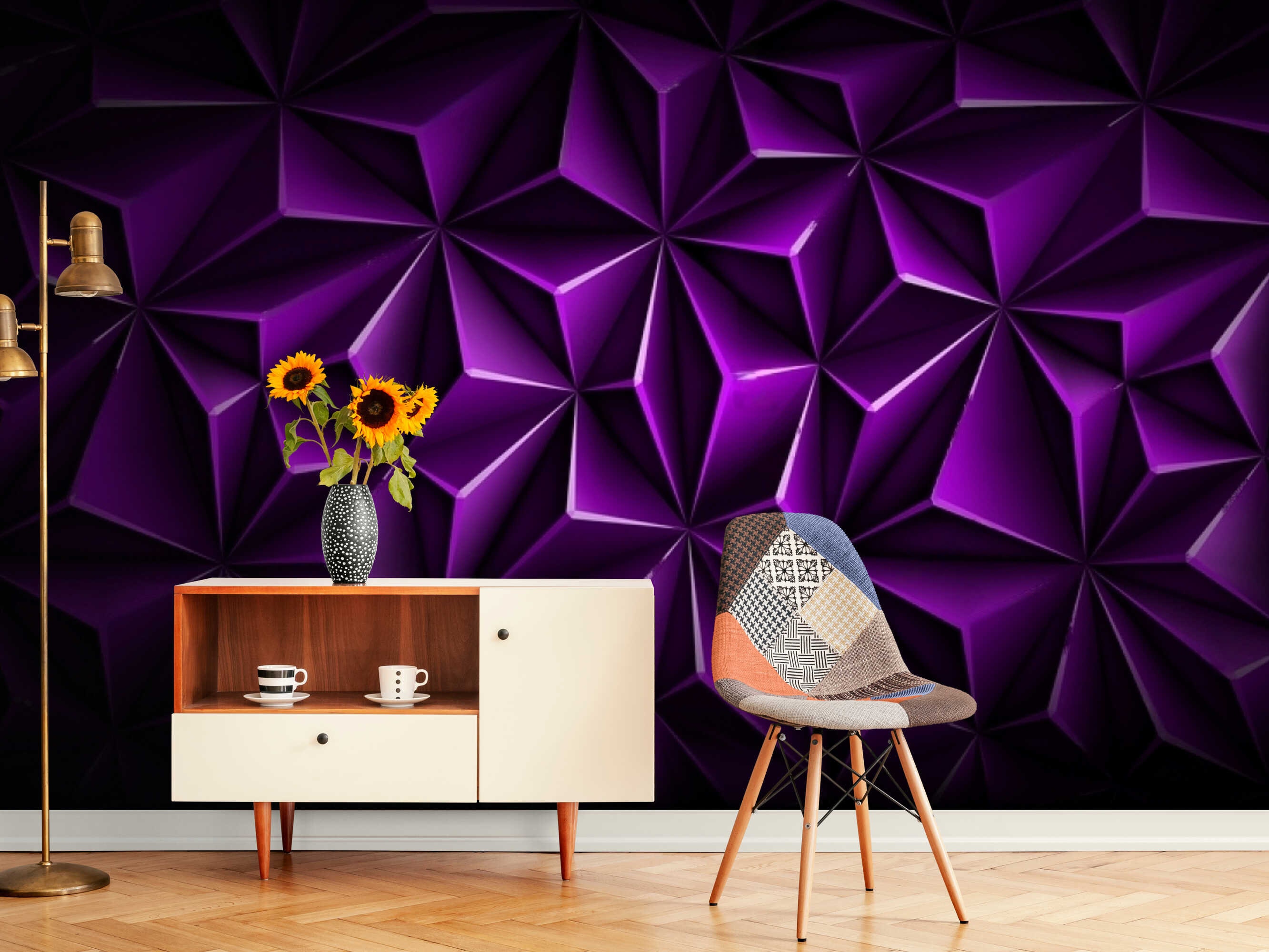 3d Purple Wallpaper Designs