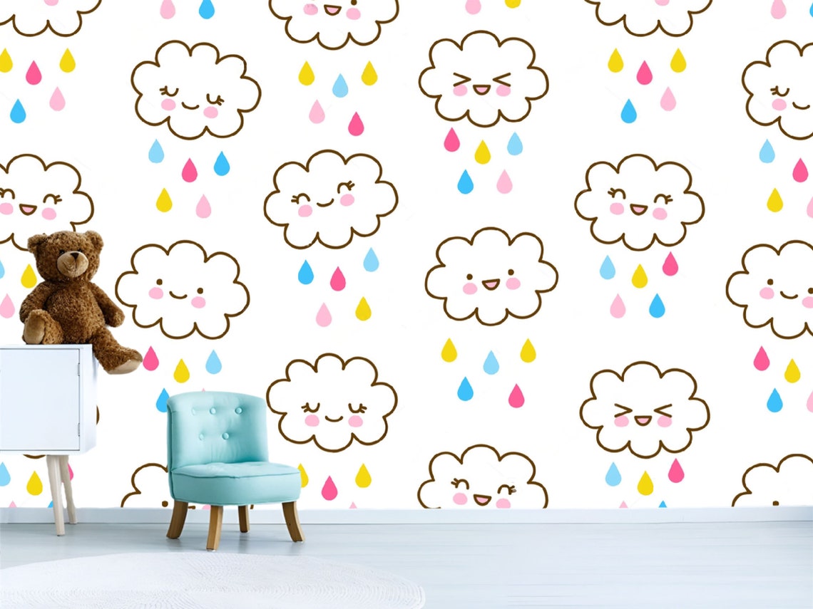 Cute Kids Wallpaper Nursery Wall Paper Peel and Stick Wallpapers Art ...