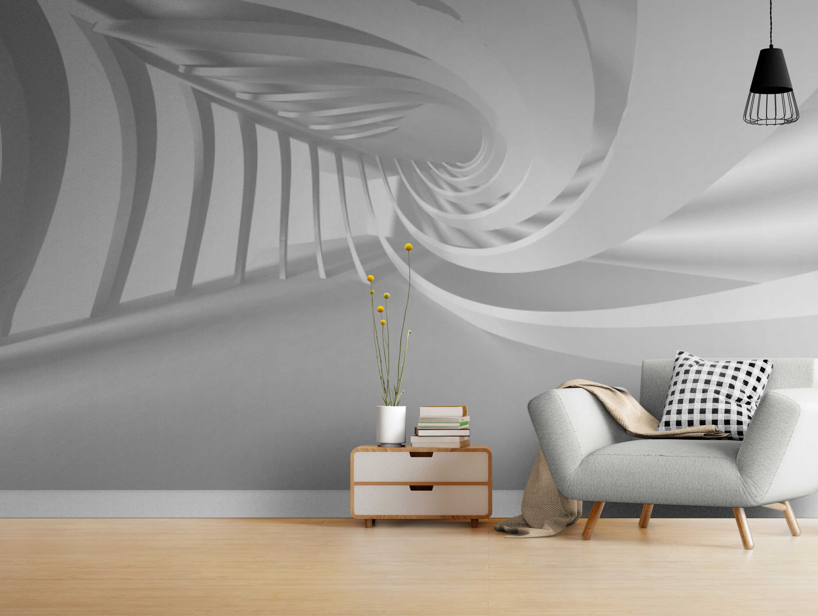 Abstract Architecture 3D Wallpaper Mural: Modern Peel and Stick Wall ...