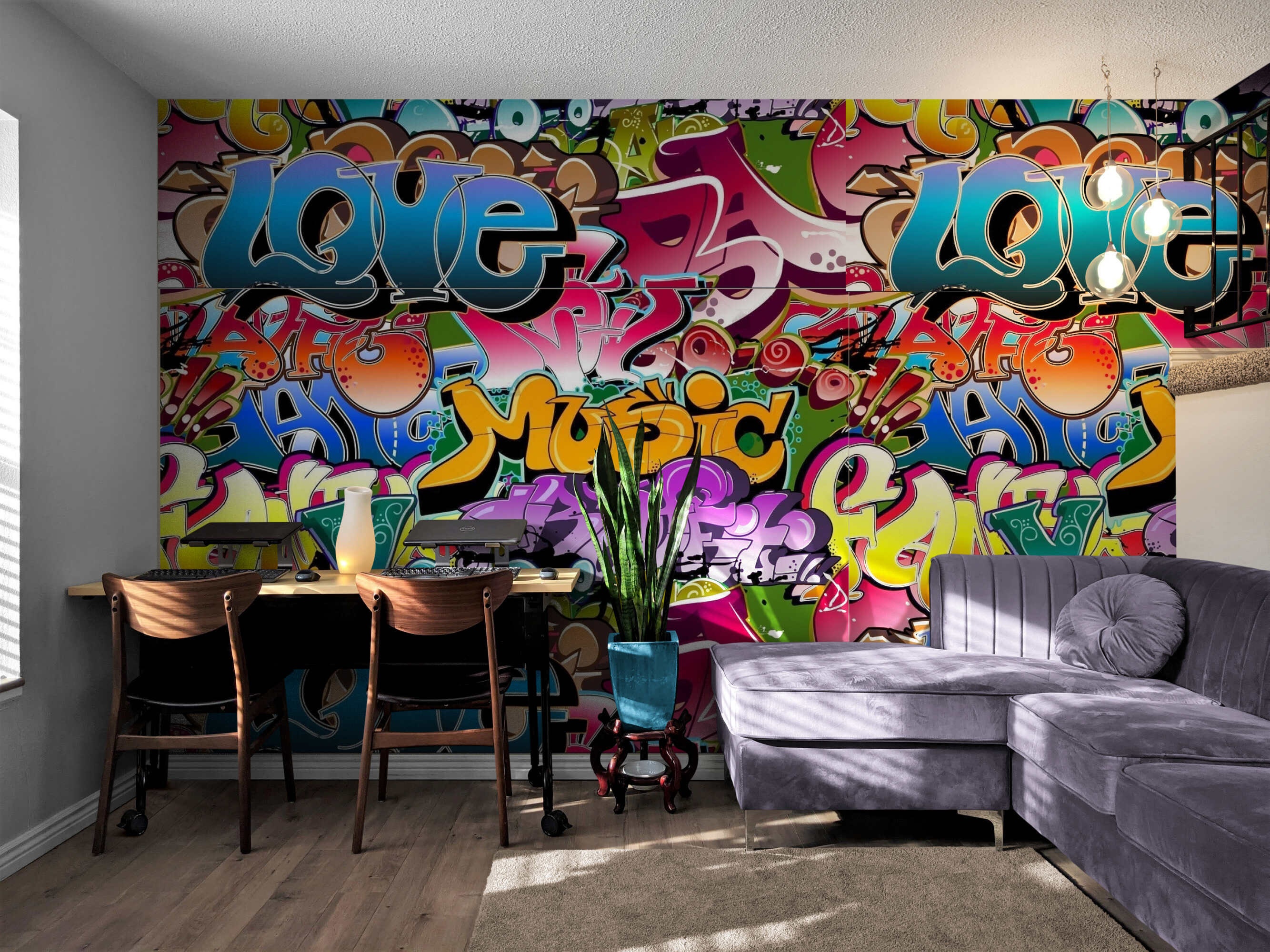 Modern Graffiti Wall Mural Graffiti Wallpaper Graffiti Photo Wall ...