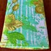 Vintage 70s Floral Sheet Double/queen Green, Yellow, Turquoise and ...