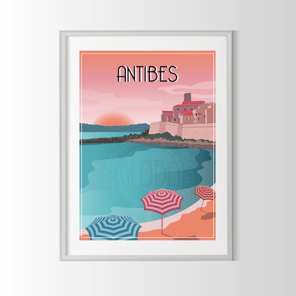 Antibes poster - Etsy France