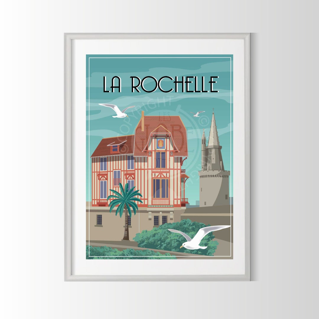 La Rochelle Poster, La Rochelle Poster, La Rochelle Souvenir, La ...