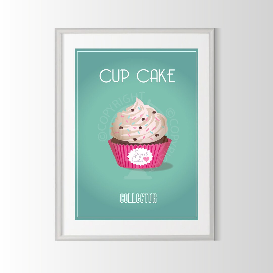 Cupcake Poster, Kitchen Poster, Taste Poster, Humor Poster, Cupcake ...