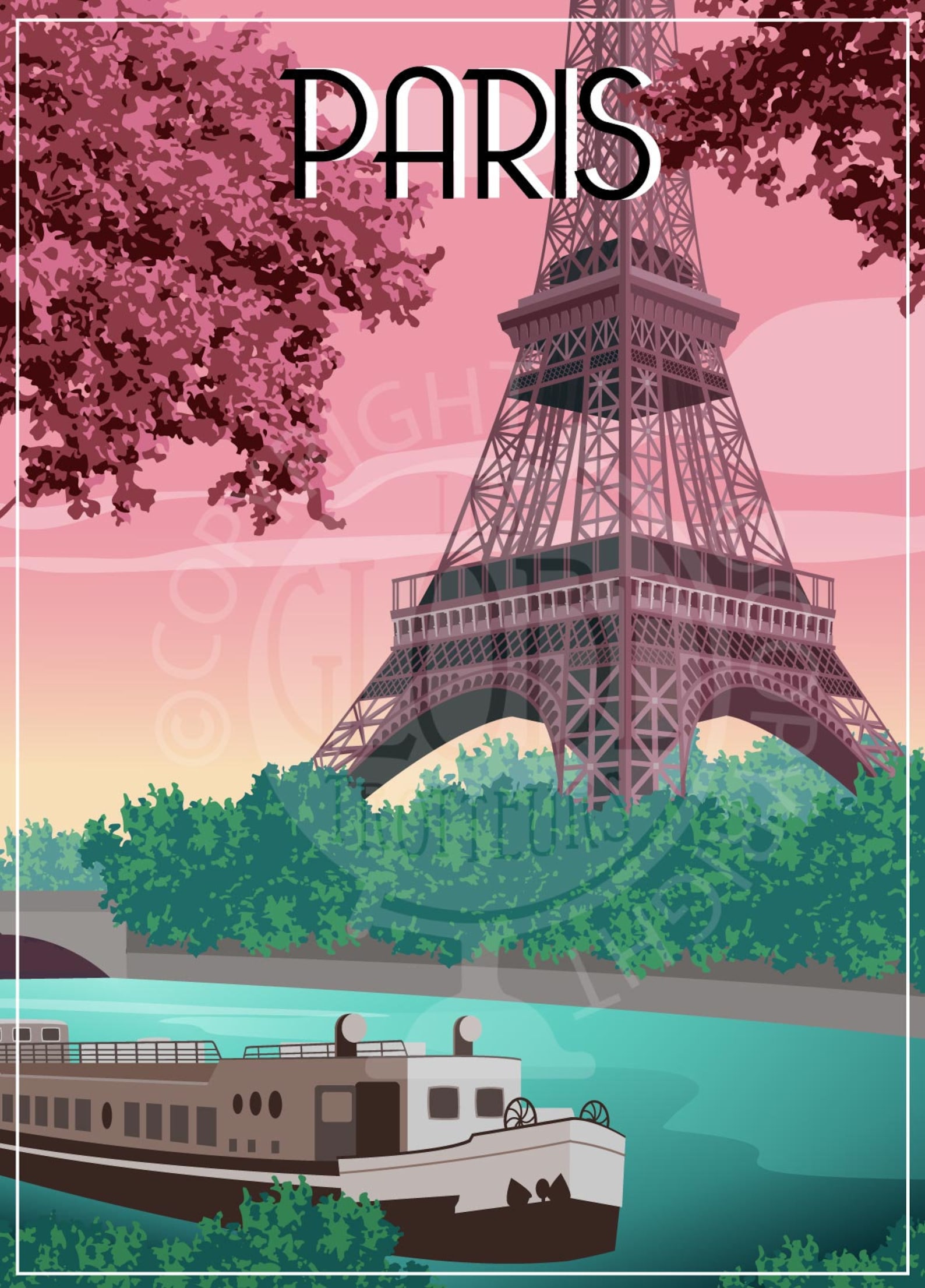 Paris Poster, Paris Gift, Paris City Poster, Paris Poster, Paris City ...