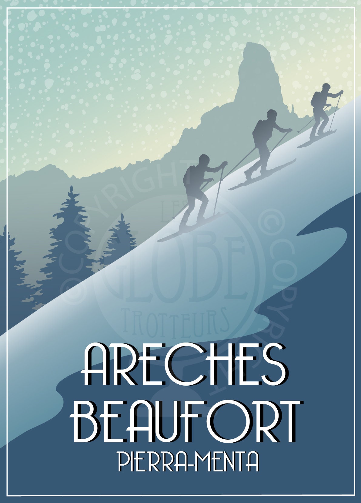 Pierra Menta Poster, Areches-beaufort Poster, Pierra Menta Souvenir ...