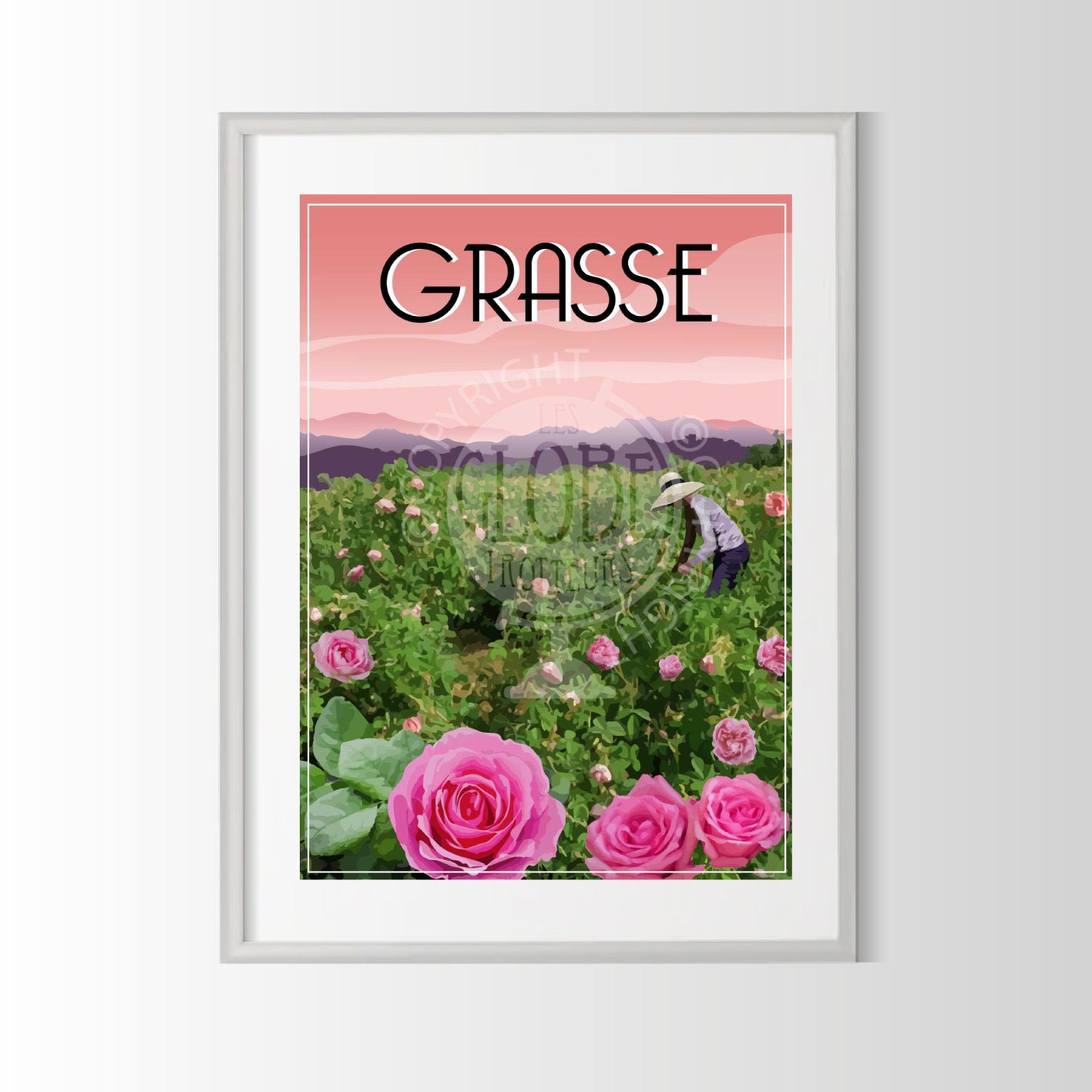 Provence Poster, Grasse Poster, Grasse Poster, Provence Poster - Etsy