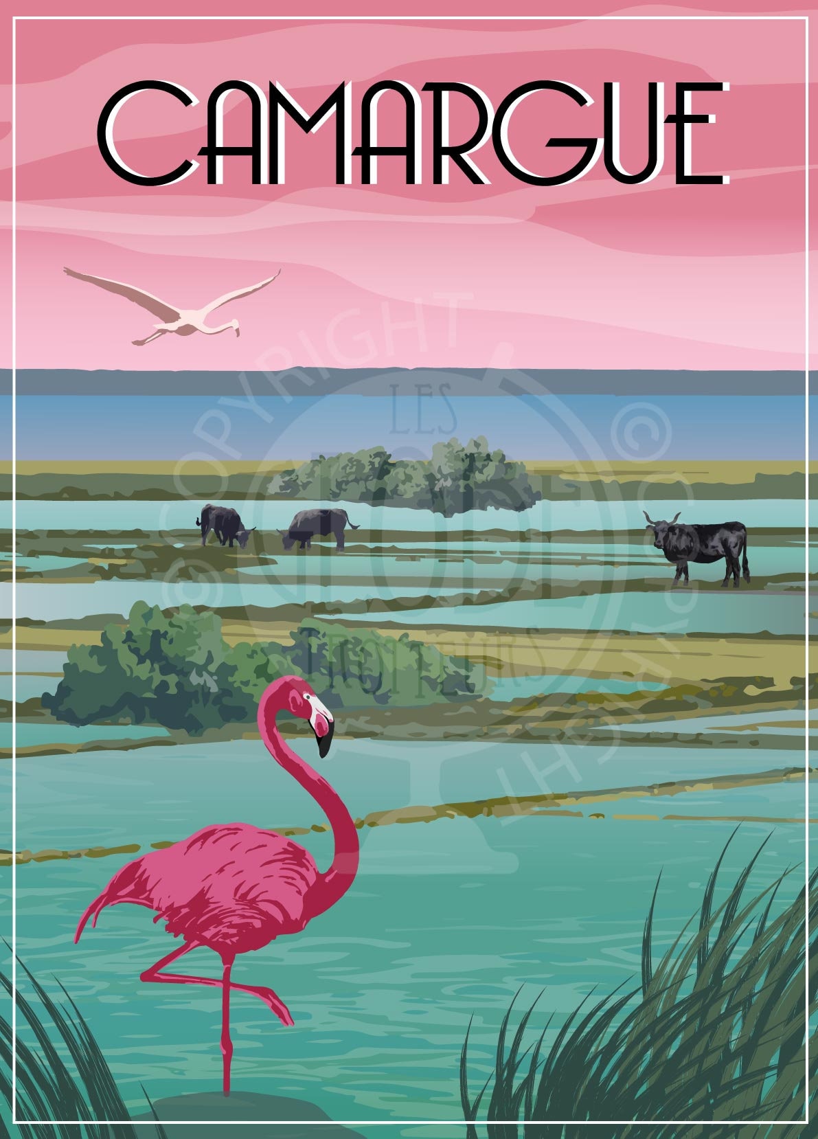 Camargue Poster, Camargue Poster, Camargue Souvenir, Camargue Gift ...