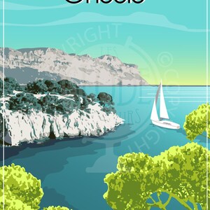 Poster Cassis, the Calanques, Poster City of France, Poster Cassis ...