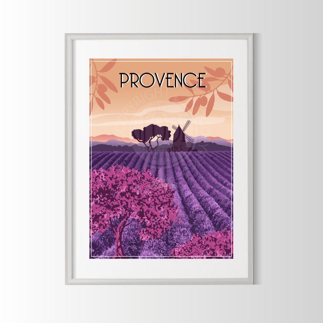 Poster Provence, Poster Region of France, Poster Provence, Poster ...