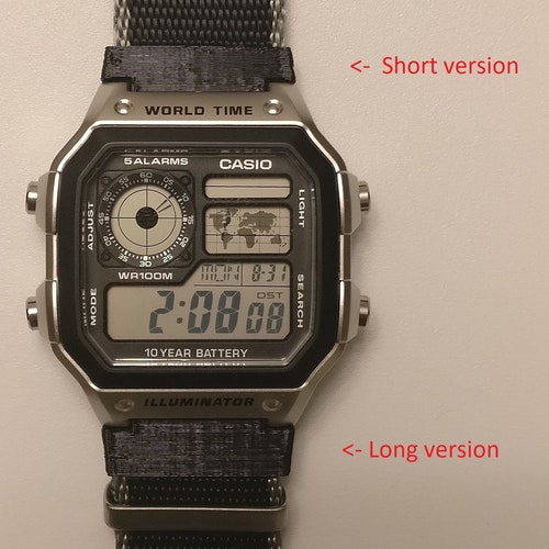 3D Printed Casio Watch Strap Adapters for 20mm 22mm 24mm and - Etsy