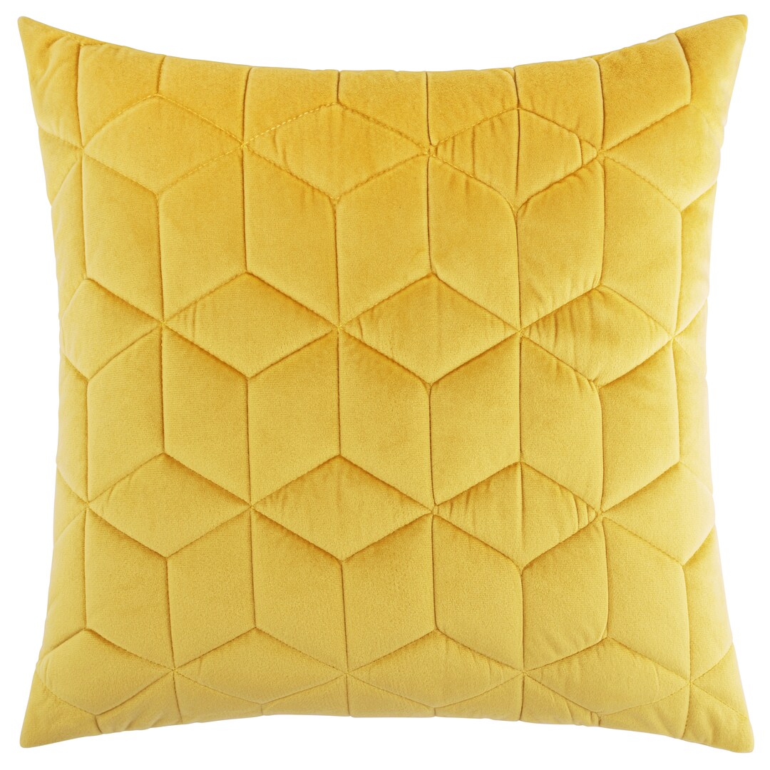 Quilted Velvet Cushion Covers Cube Geometric & Scandinavian Designs ...