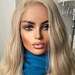 Natural Ash Blonde Lace Front Wig /heat Friendly Luxury Synthetic Lace ...