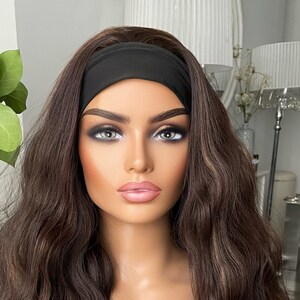 Ponytail Gym Wig With Band /exercise Wig/ Workout Brunette Wig - Etsy