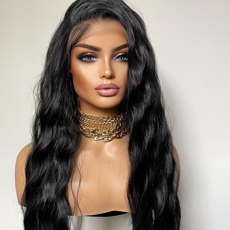 Black Lace Front Wig - Etsy