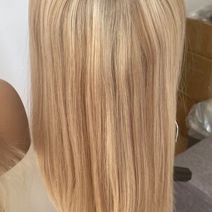 Mixed Blonde Topper/ Silk Base With Weft Topper Sizes 5x6 14 Inches ...