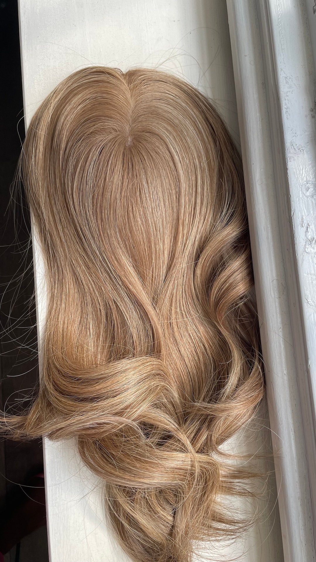 Mixed Ash Blonde Silk Base Topper 5x6 14 Inches Wavy/ Mixed Blonde Lush ...