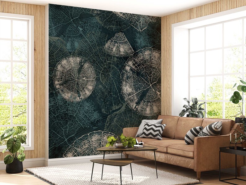 Abstract Forest Canopy: Overhead Woodland Wallpaper - Etsy