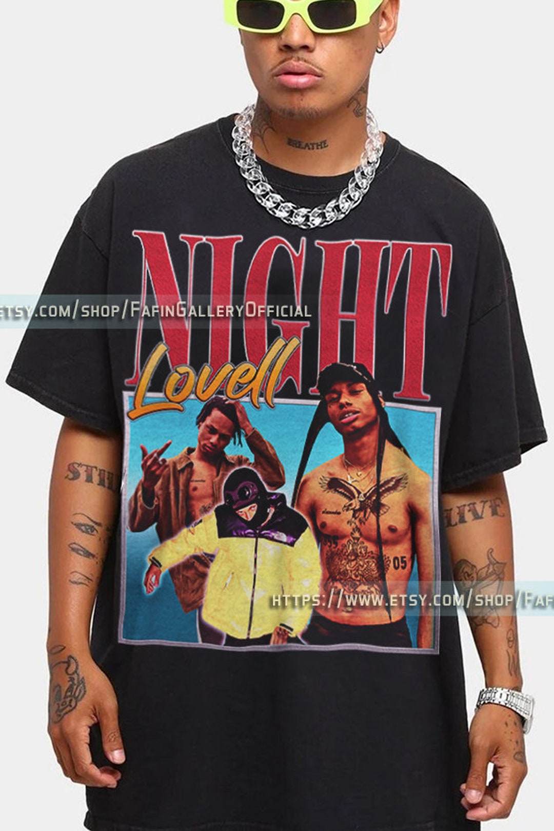 RETRO NIGHT Lovellshirt, Night Lovell Vintage, Night Lovell Homage ...