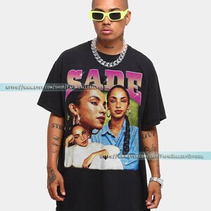 Sade Helen Adu Tshirt, Sade Adu Vintage Style T-shirt, Sade Singer ...