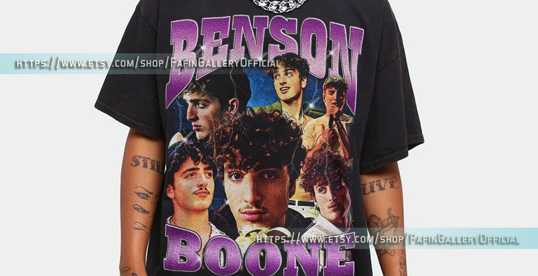 Retro BENSON BOONE Shirt, Benson Boone Vintage, Benson Boone Homage ...