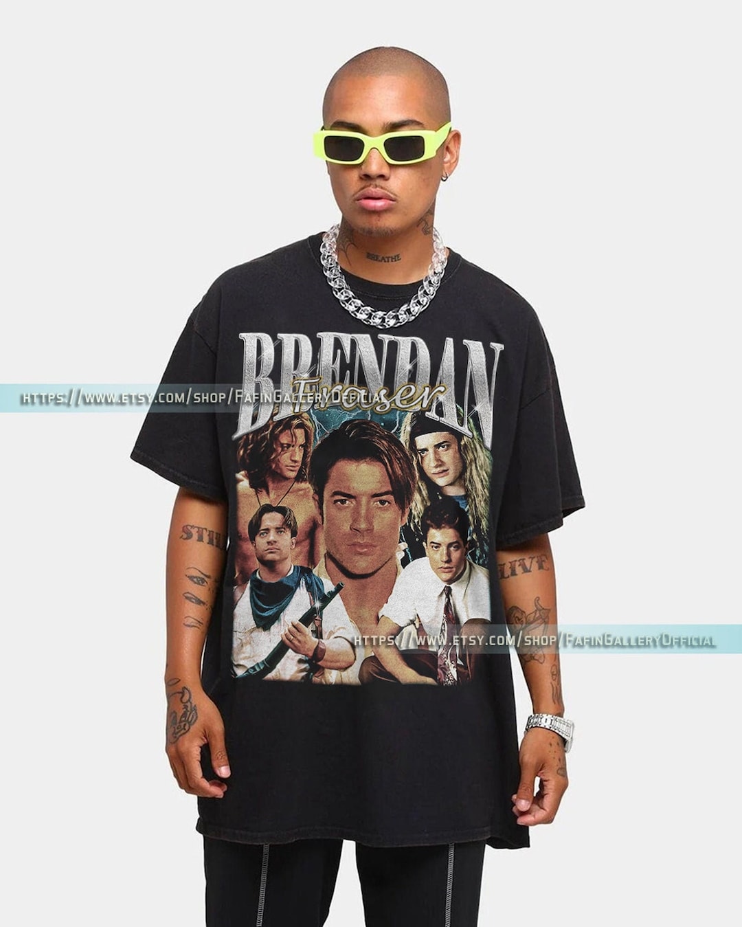 RETRO BRENDAN FRASER Unisex Shirts, Brendan Fraser Vintage Shirt ...