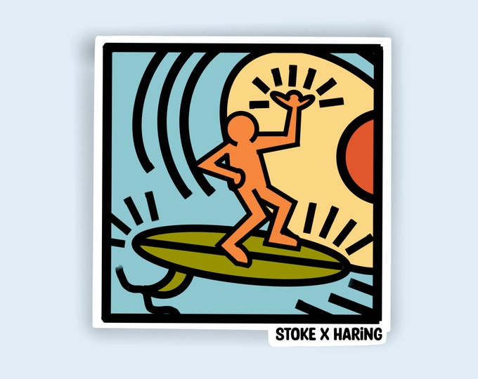 SURF HARING STICKER - Etsy