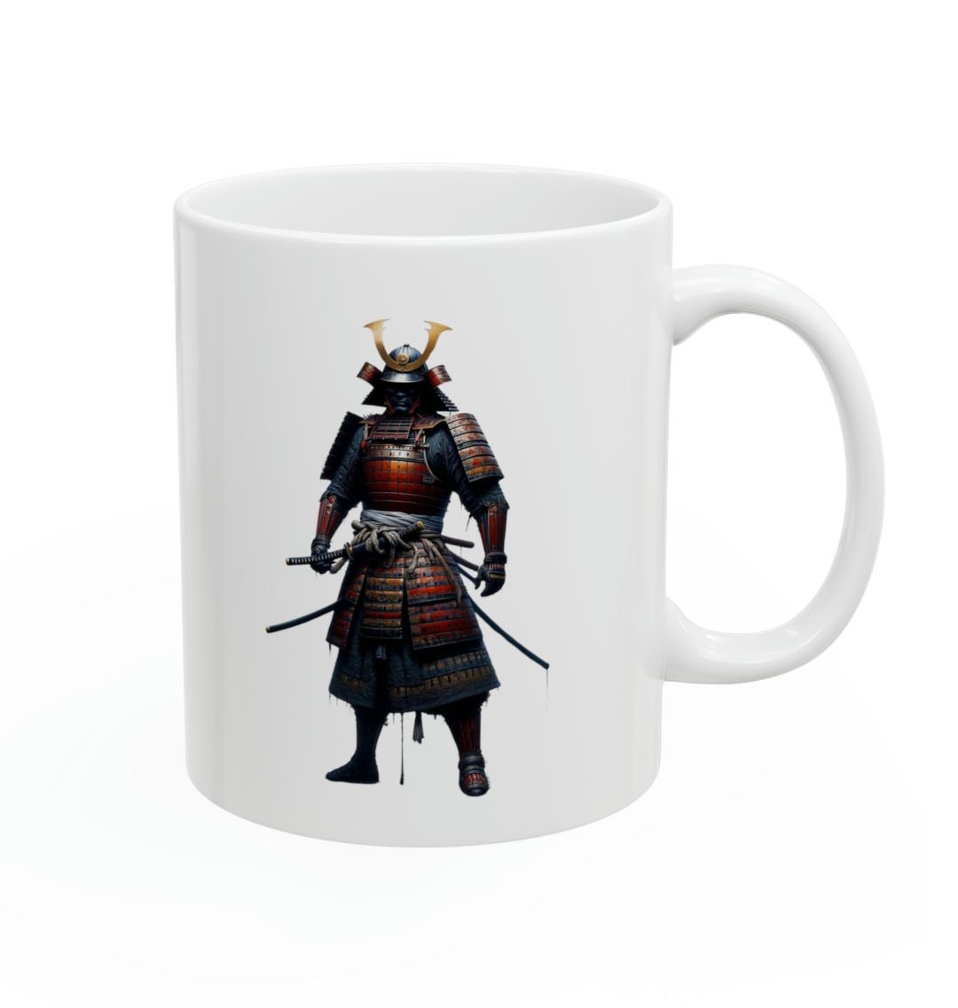 Awesome Samurai Oil Painting Art Design 11oz Ceramic Mug - Etsy