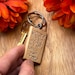 Custom Wooden Keychain Customizable Rectangle Design Handcrafted ...