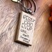 Custom Wooden Keychain Customizable Rectangle Design Handcrafted ...