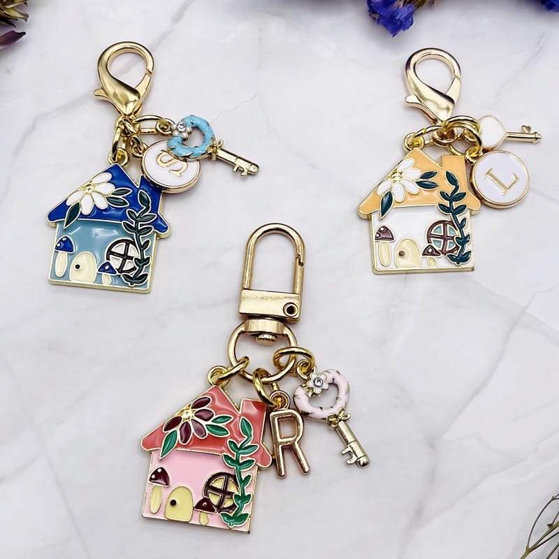 House Shaped Keychain Custom - Etsy