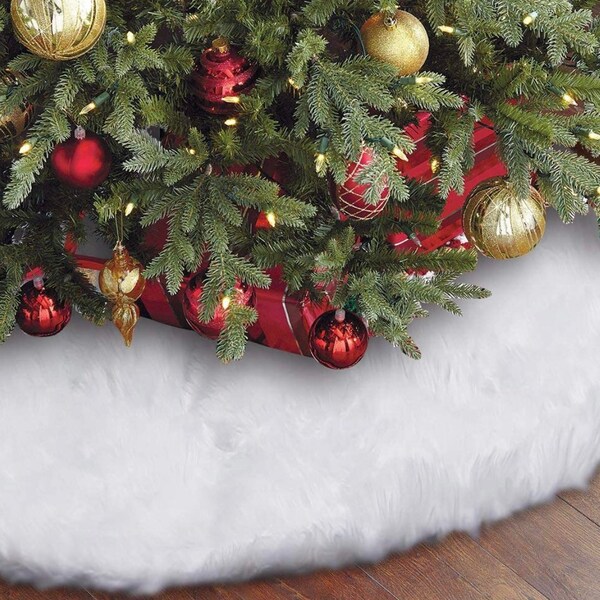 Faux Fur Tree Skirt - Etsy