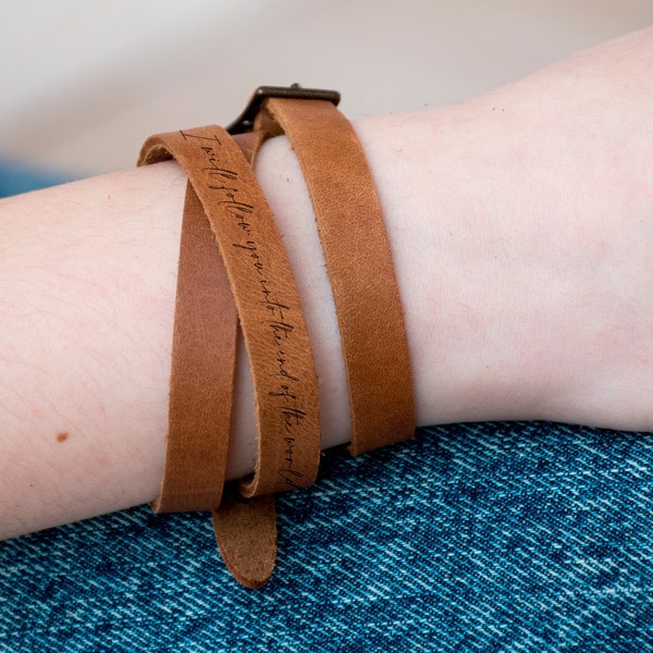 Leather Wrap Cuff - Etsy