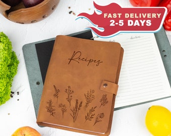 Personalized Recipe Journal Custom Cooking Diary Chefs - Etsy