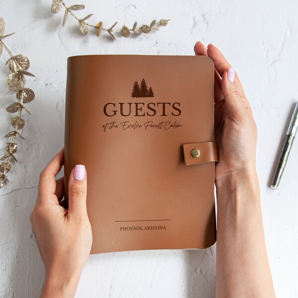 Leather Visitors Book - Etsy