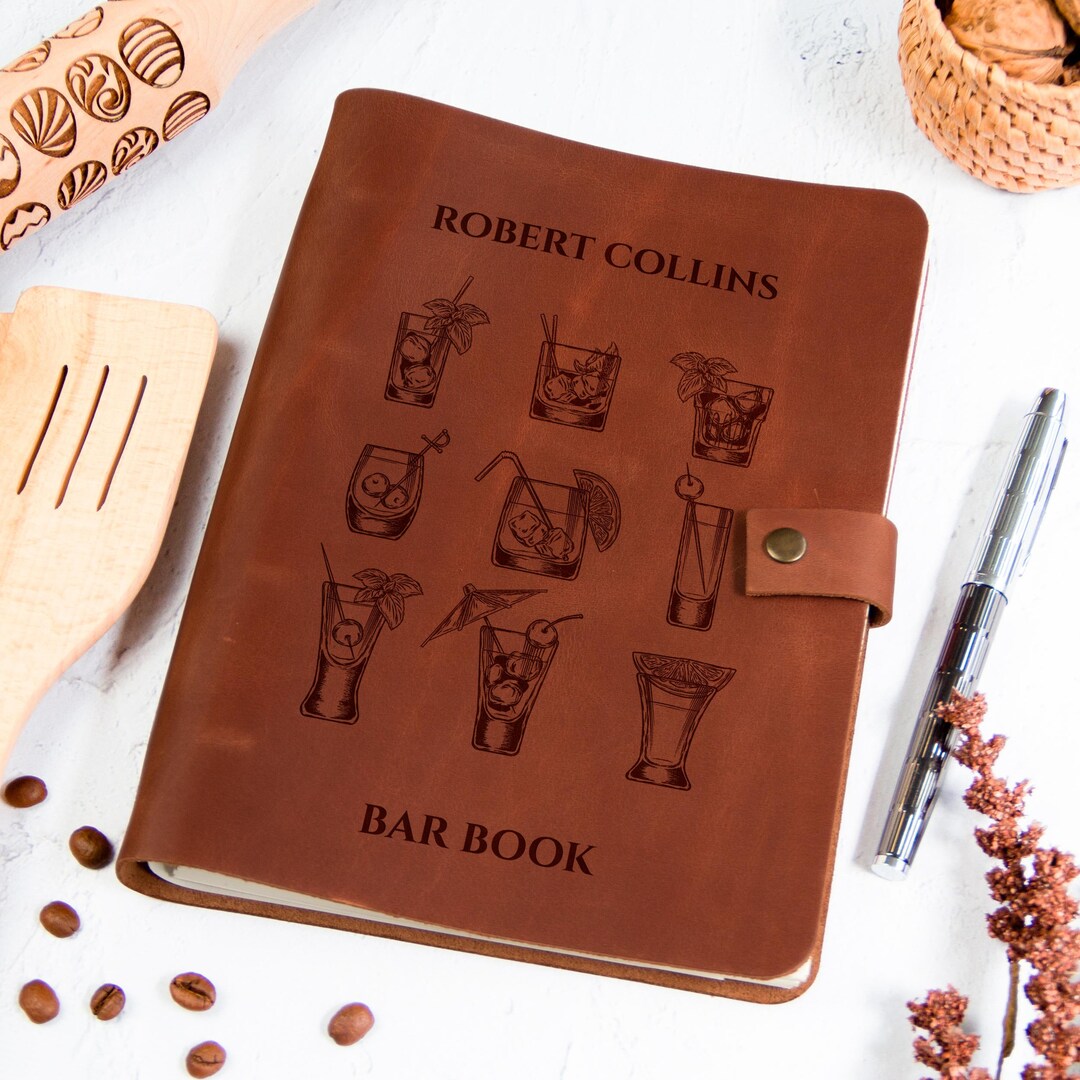 Personalized Cocktail Recipe Book Drink Recipe Book - Etsy