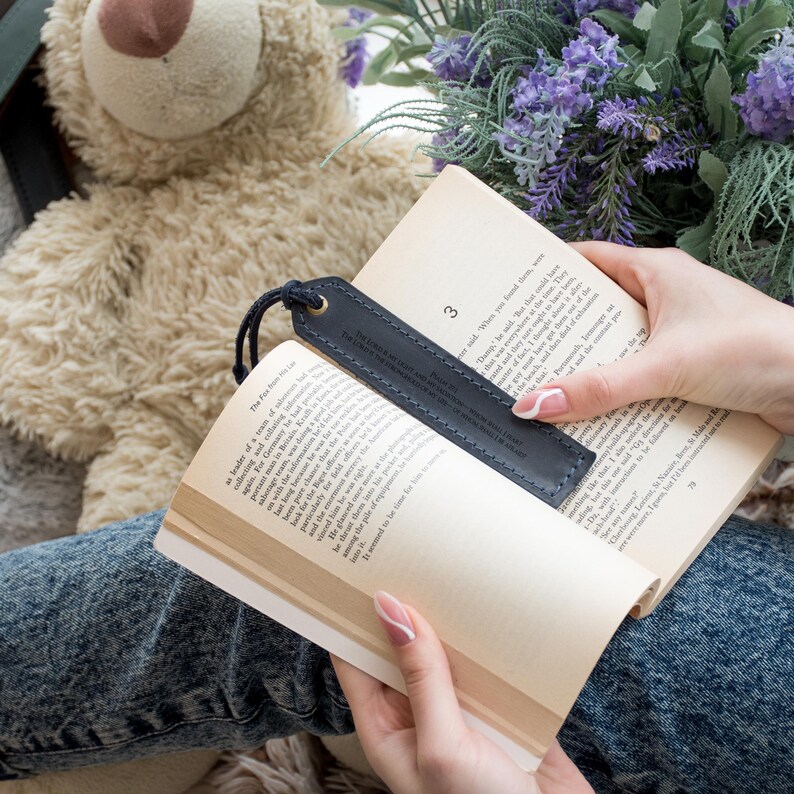 Leather Bible Bookmark Personalized Christian Bookmark | Etsy