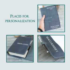 Personalized Book Cover Leather Book Cover Custom Book - Etsy