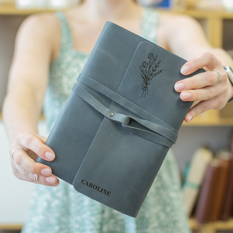 Personalized Book Cover Leather Book Cover Custom Book - Etsy