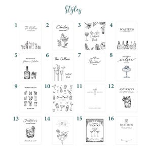 Personalized Cocktail Recipe Book - Drink Recipe Book, Bartender Gift ...