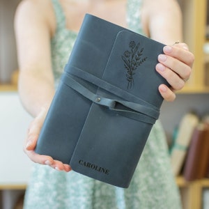 Personalized Book Cover Leather Book Cover Custom Book - Etsy