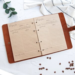 Recipe Book Paper Blocks to Refill, Additional Paper Blocks for ...