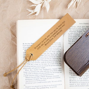 Personalized Bookmark, Genuine Leather Hand Made Bookmark, Custom ...